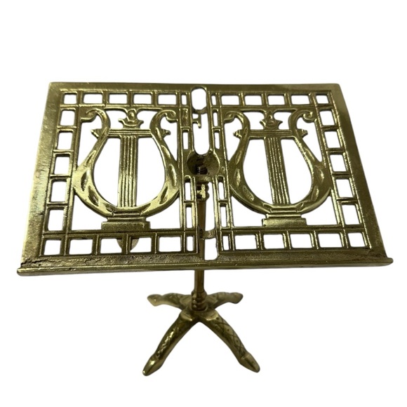 Andrea By Sadek | Accents | Vintage Andrea By Sadek Small Brass Music Stand Japan | Poshmark